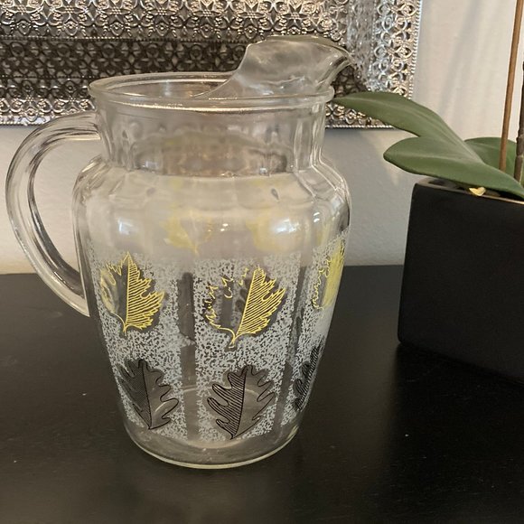 Vintage | Dining | Vintage Large Glass Water Pitcher | Poshmark